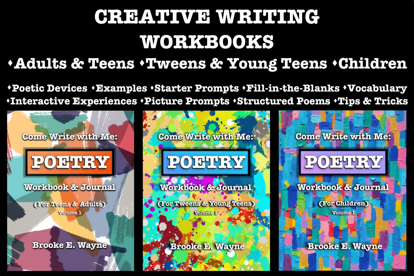 NEW RELEASE: Come Write with Me: POETRY Workbook & Journal (For ...
